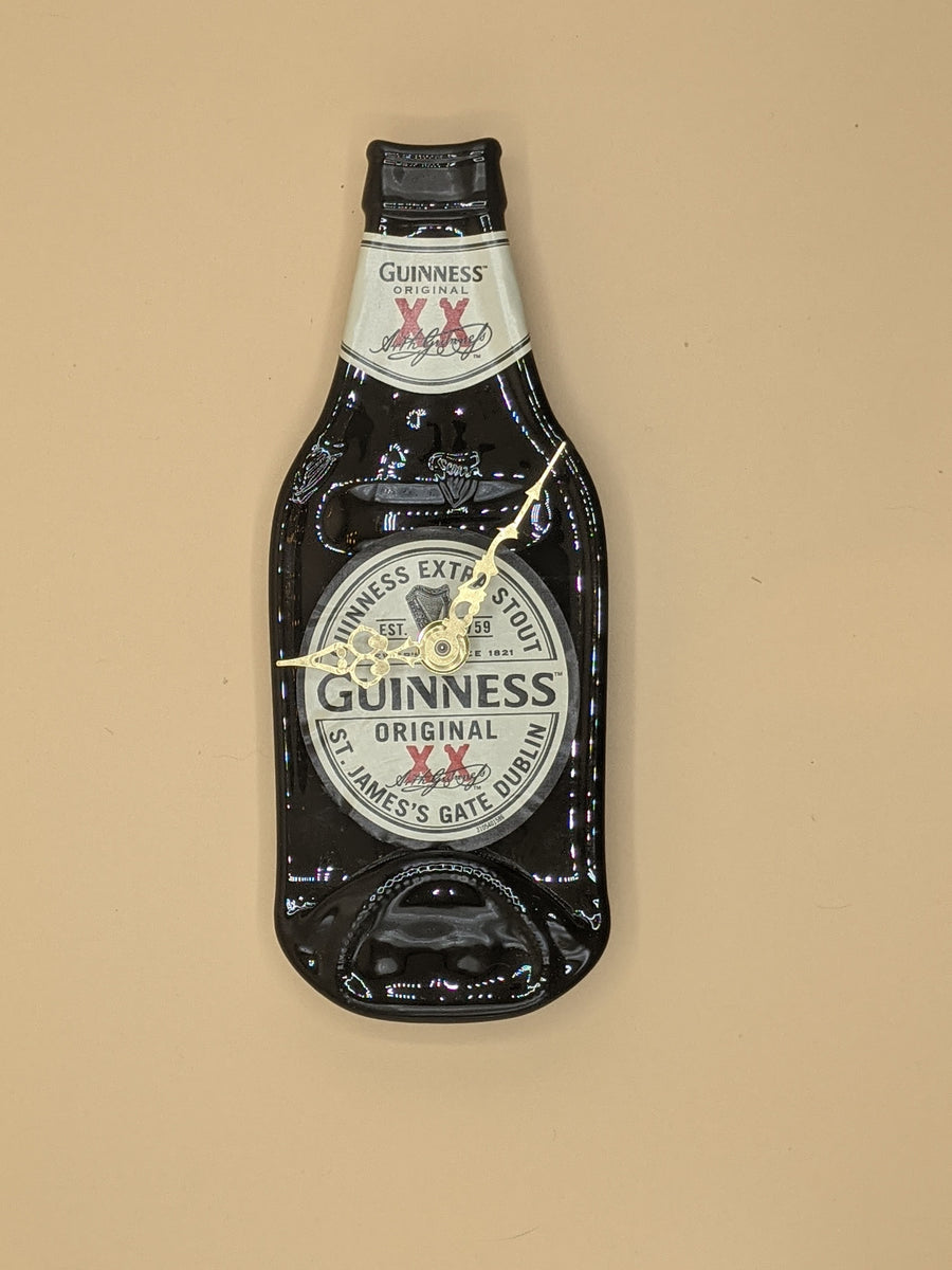Guinness bottle clock – Rewind Glass
