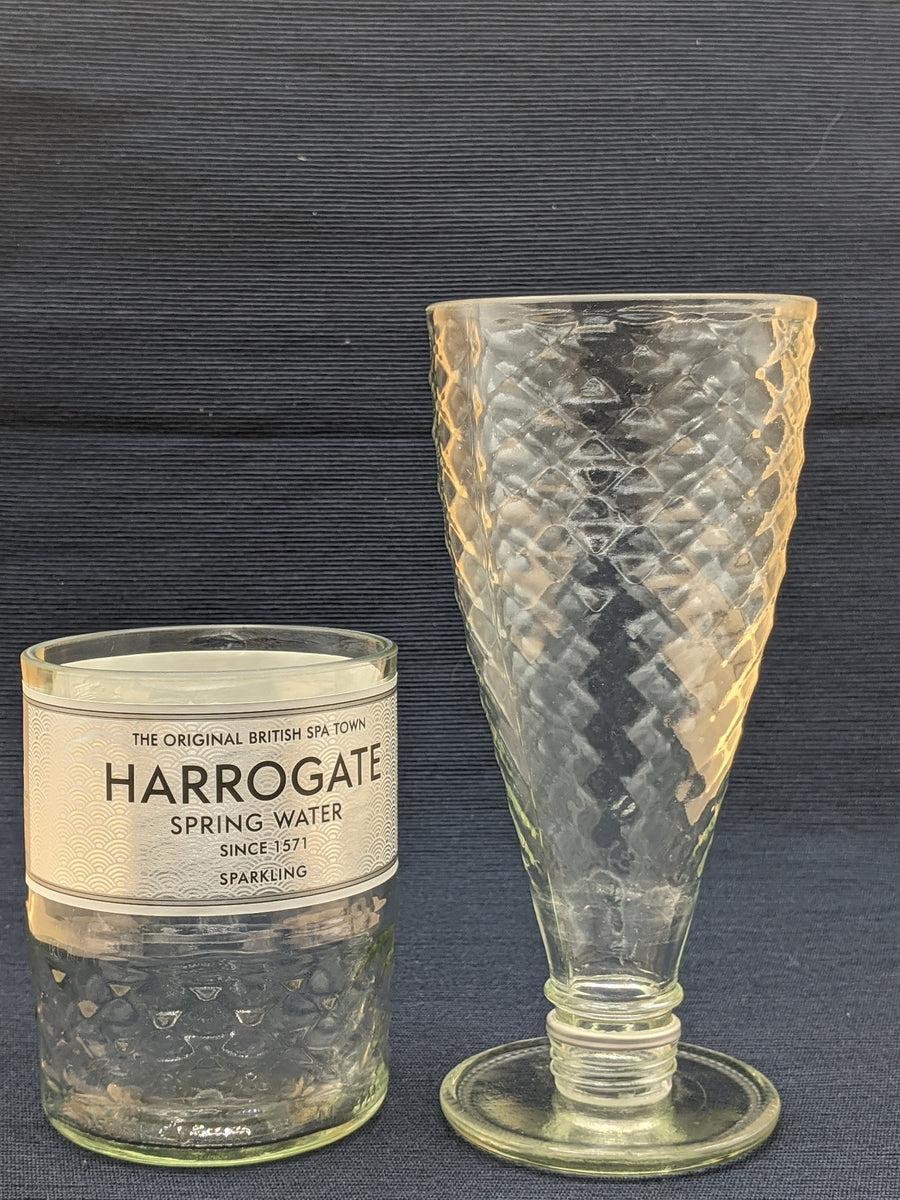 Harrogate spring mineral water bottle glasses – Rewind Glass